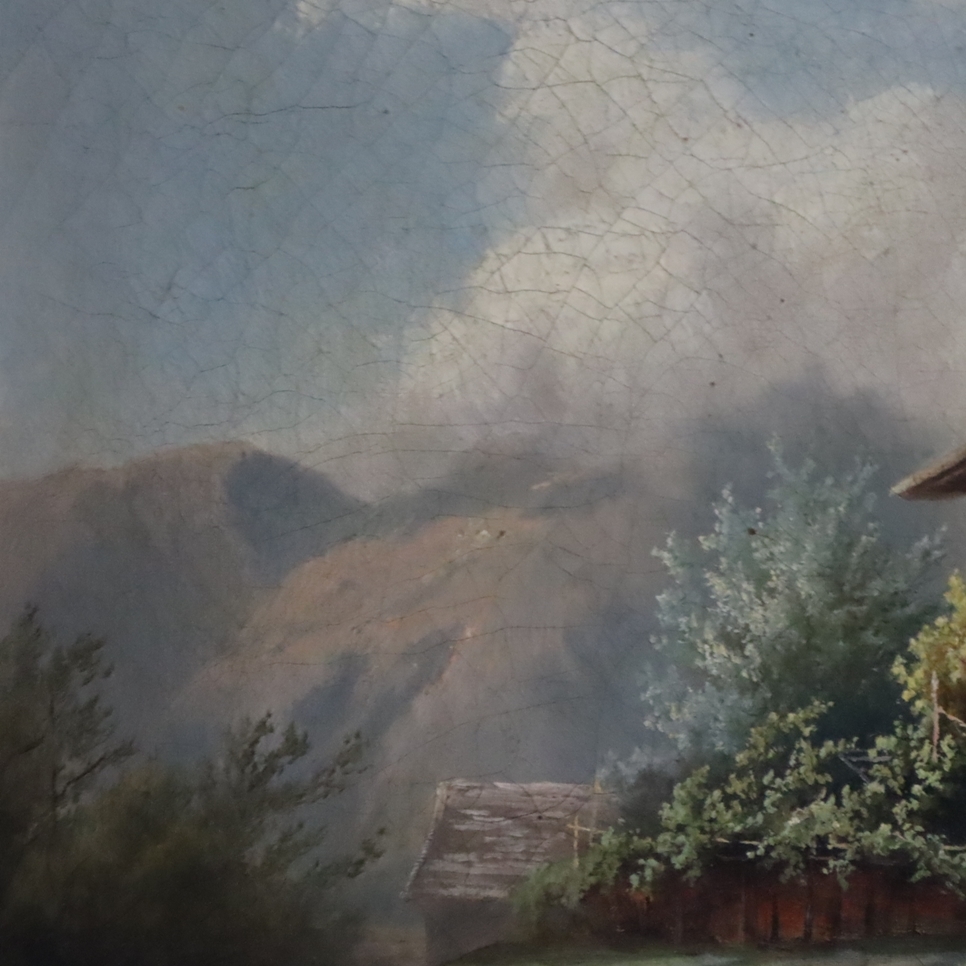 Alfred Seifert | - Südliche Berglandschaft mit Anwesen | MutualArt