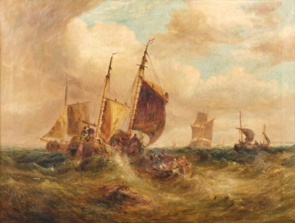 Samuel W. Calvert | rowing out (1879) | MutualArt