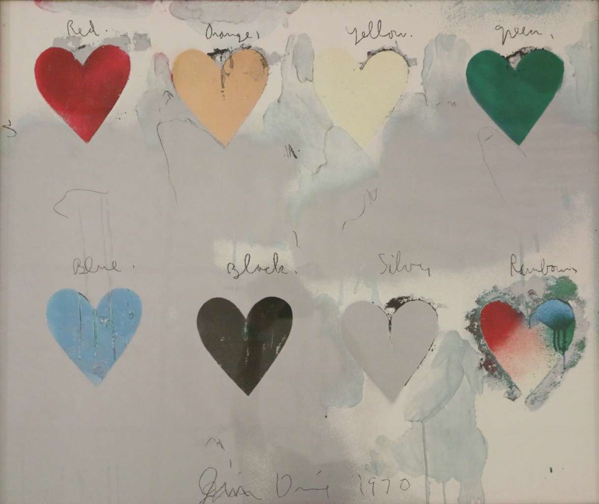 Jim Dine | 8 Hearts (1970) | MutualArt