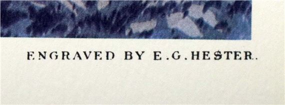 E. G. Hester | Hunting equestrian print of engraving by Hester of a ...