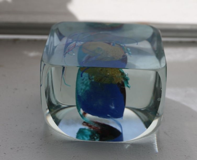 Claude Morin | Paperweight cube (1985) | MutualArt