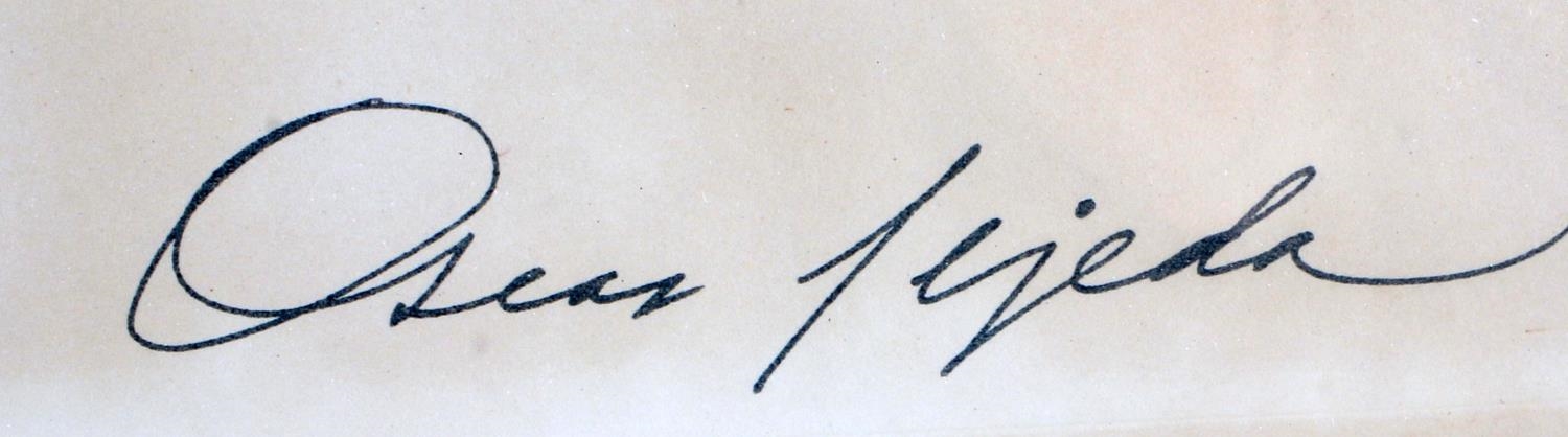 Oscar Tejeda | FLORAL WATERCOLOR PRINT OSCAR TEJEDA FRAMED | MutualArt