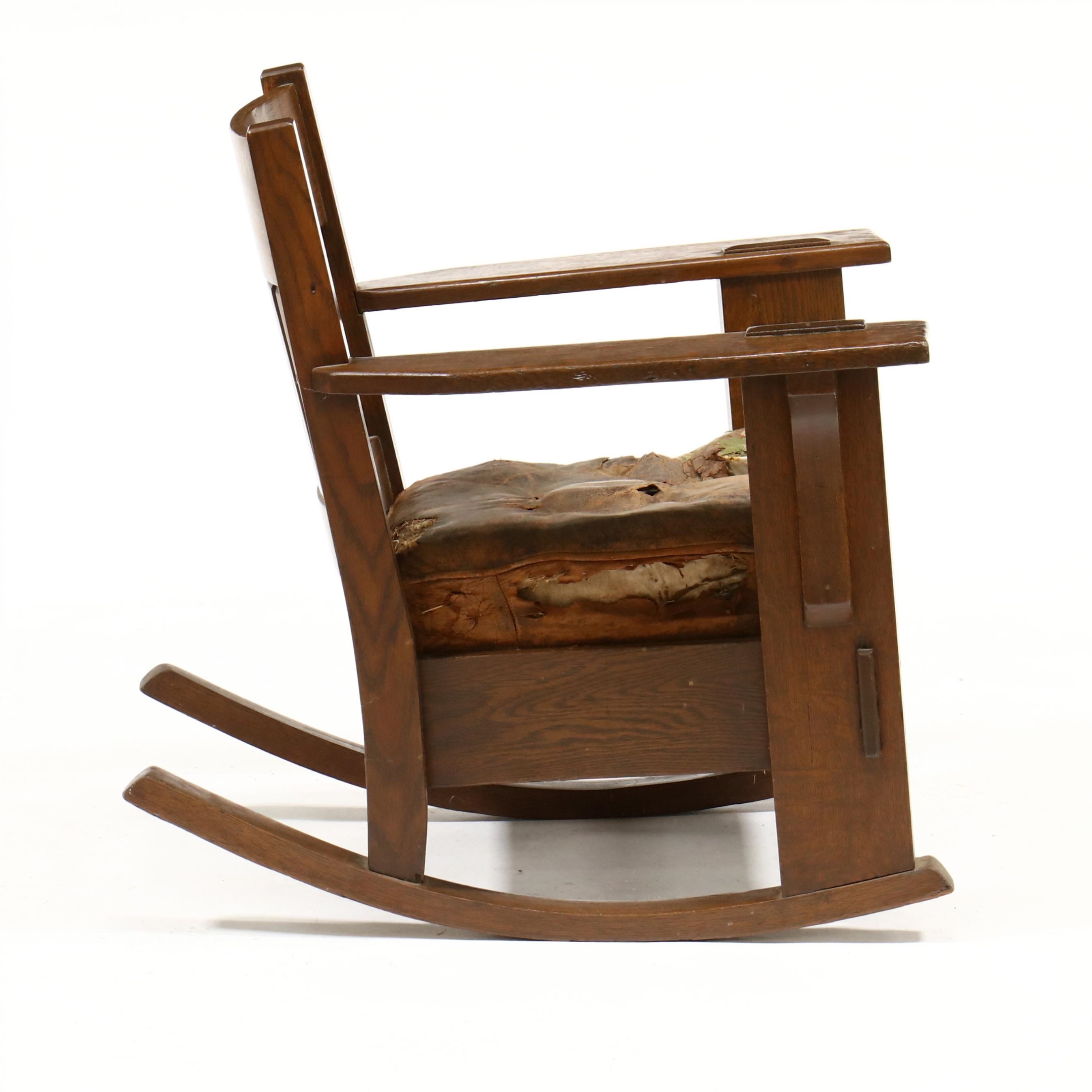 Charles Stickley | Mission Oak Rocker (Circa 1910) | MutualArt