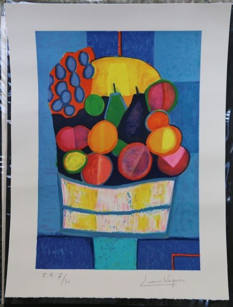 France Wagner | Untitled; Seated woman holding a bouquet of flowers ...