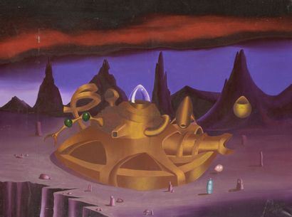 Luis Alberto Munoz | Futuristic composition: The space station | MutualArt