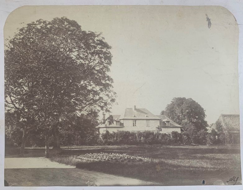 Alphonse De Launay | Le Château de Honguemare et l’entrée du parc ...
