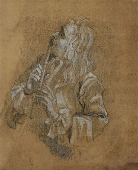 French School, 19th Century | Portrait of a young flautist | MutualArt