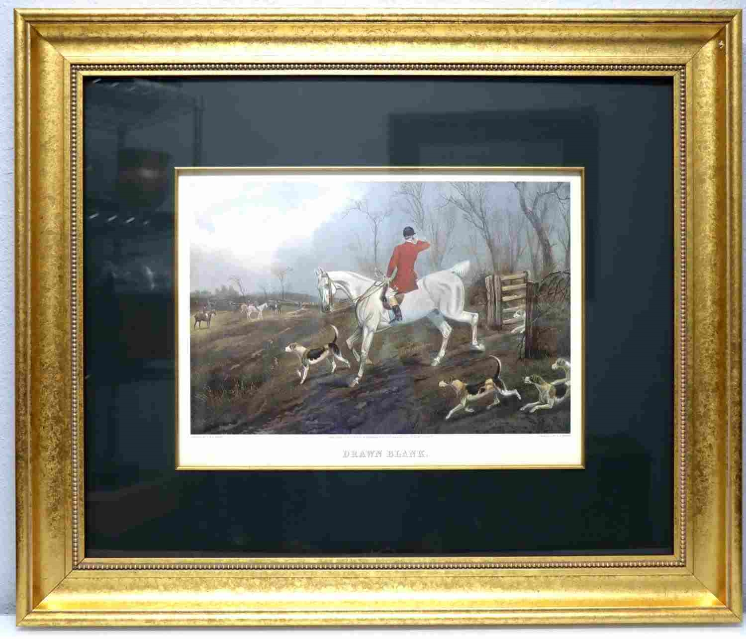 E. G. Hester | Hunting equestrian print of engraving by Hester of a ...