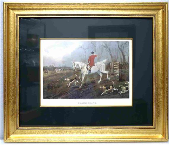 E. G. Hester | Hunting equestrian print of engraving by Hester of a ...