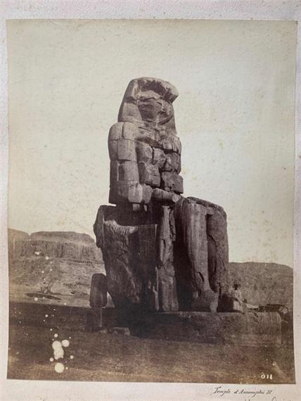 Henri Cammas | Egypte : Thèbes, Colosse septentrional de Memnon (Circa ...