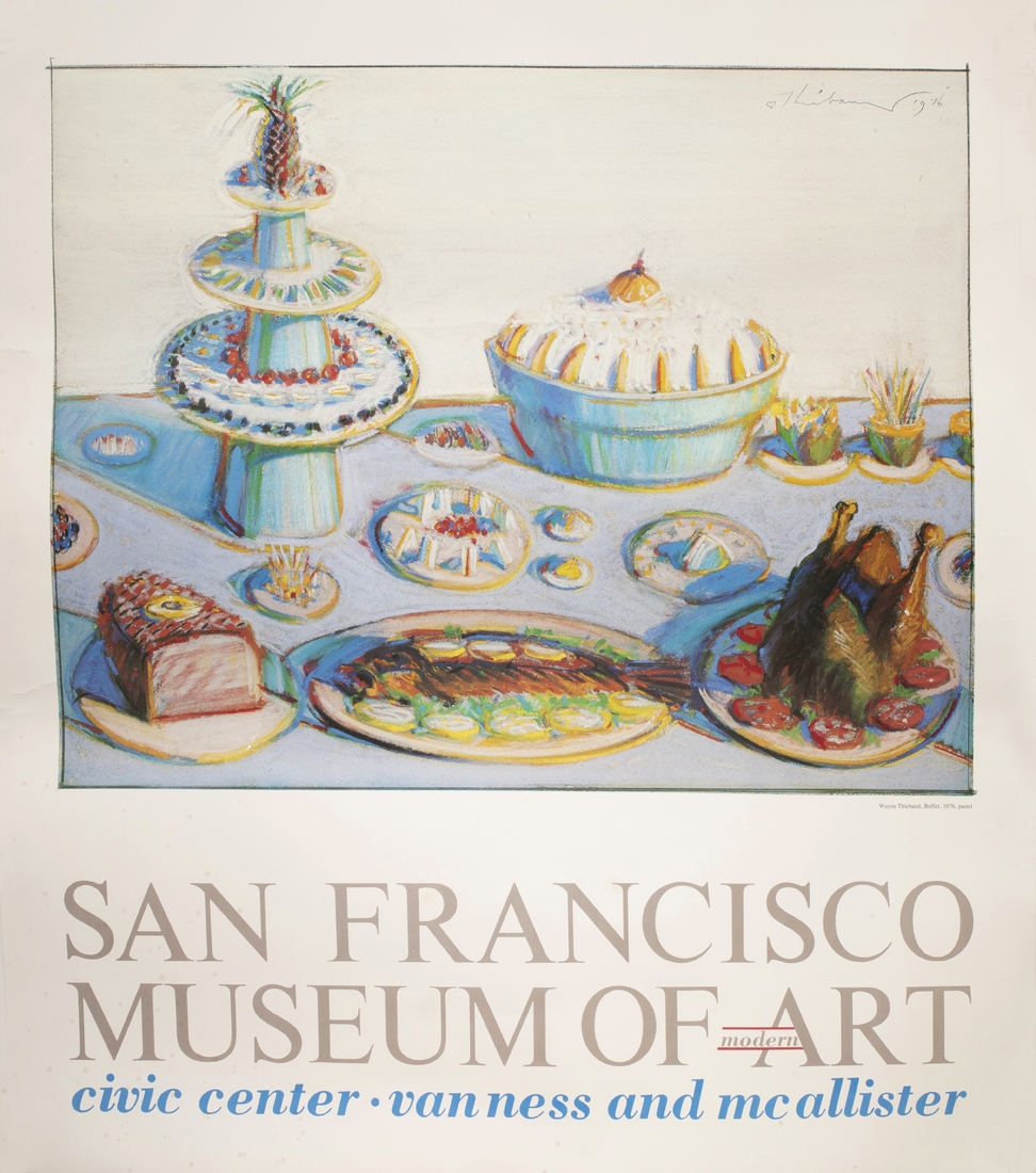 Wayne Thiebaud | exhibition poster | MutualArt