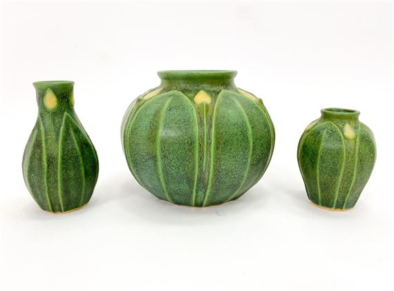 Steve Frederick | (3) JEMERICK ART POTTERY VASES | MutualArt