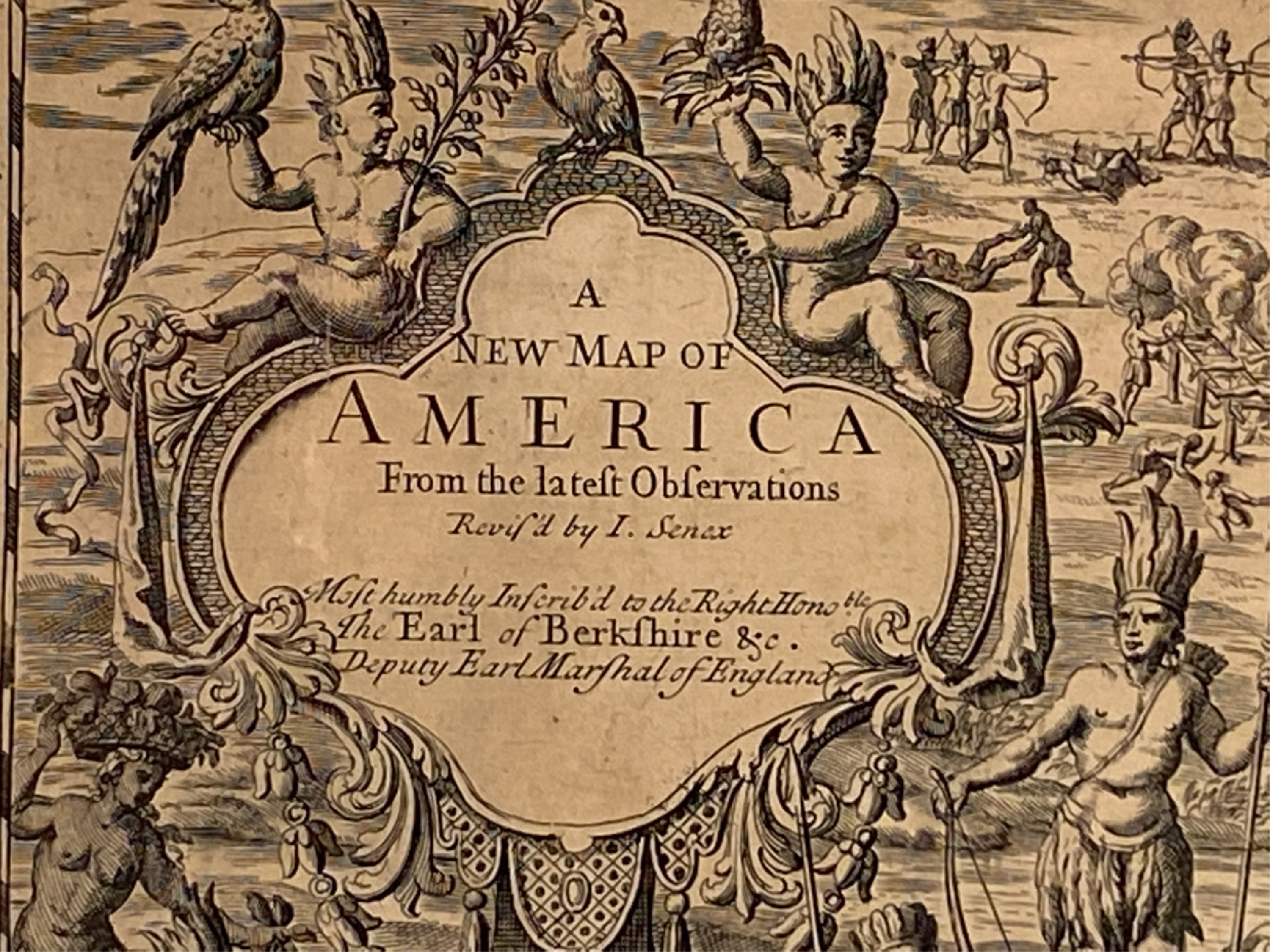 John Senex | Original engraved map of North and South America featuring ...