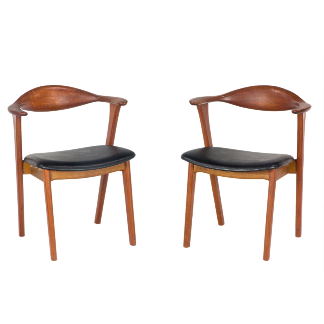Erik Kirkegaard | (Lot of 2) Danish Modern Erik Kirkegaard teak chairs ...