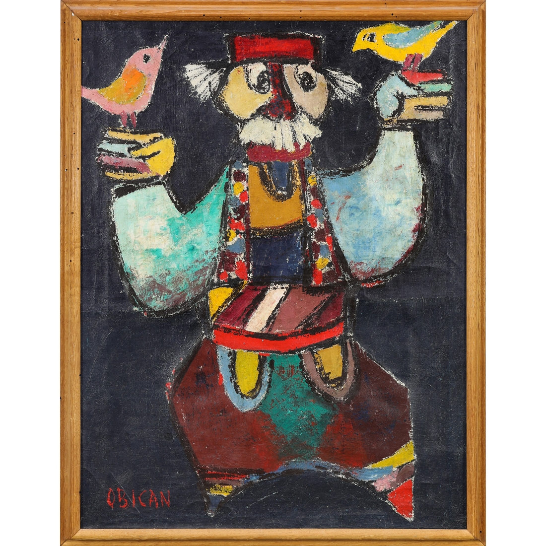 Jovan Obican | Man with Birds | MutualArt