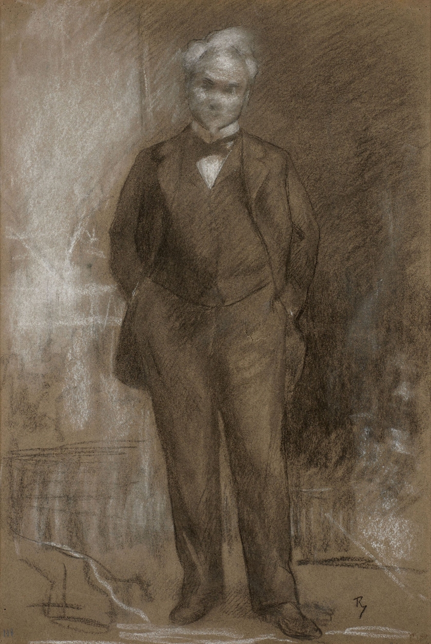 Alfred-Philippe Roll | Portrait d'Henry de Rochefort en pied | MutualArt