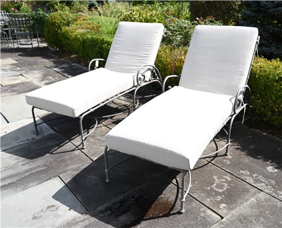 Brown Jordan | PAIR OF BROWN JORDAN OUTDOOR PATIO CHAISE LOUNGES ...