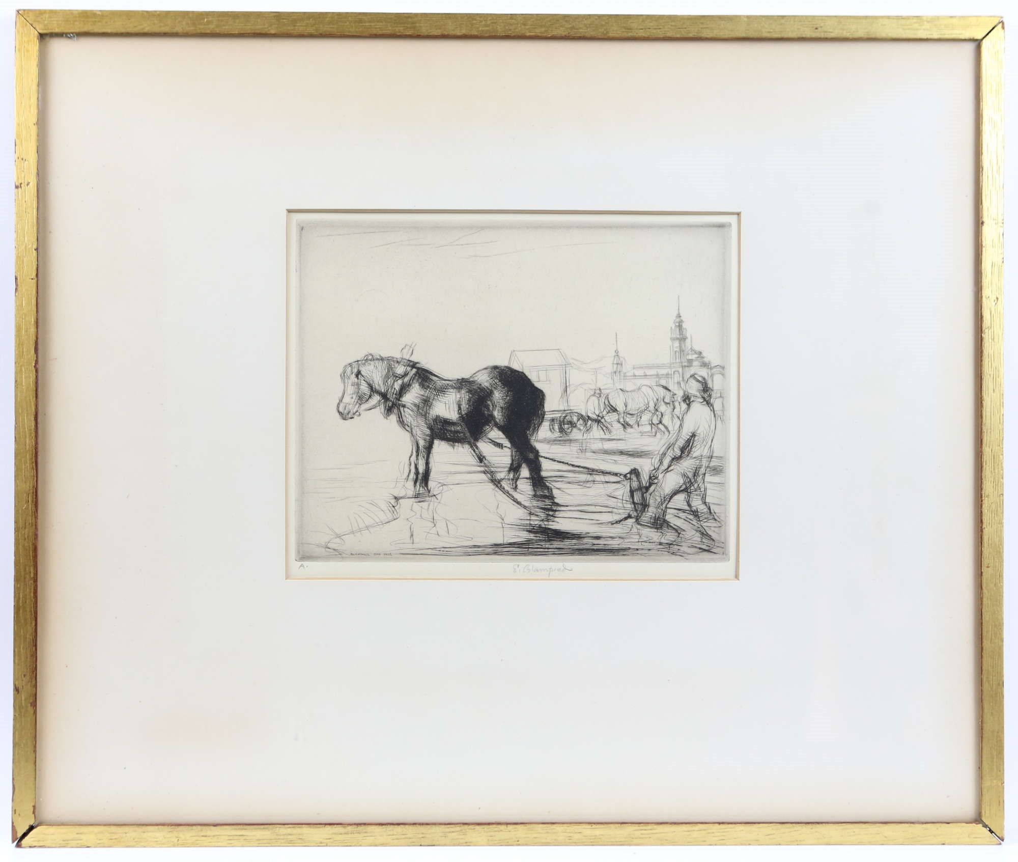 Edmund Blampied | 'Ostend Horse' (1926) | MutualArt