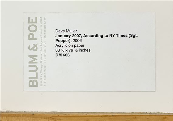 Dave Muller | January 2007, According to NY Times (2006) | MutualArt