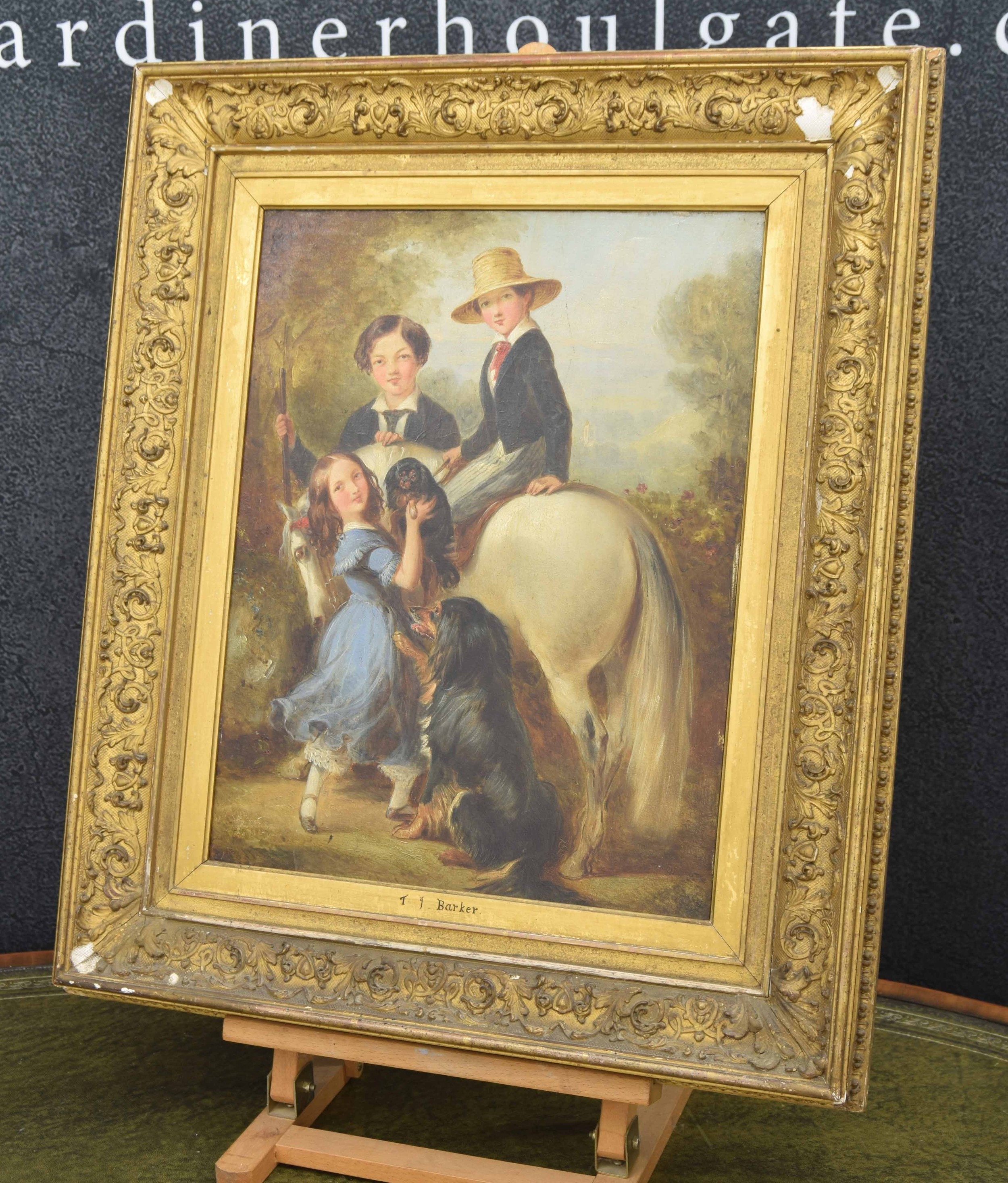Thomas Barker of Bath | Portrait group of three children one seated ...