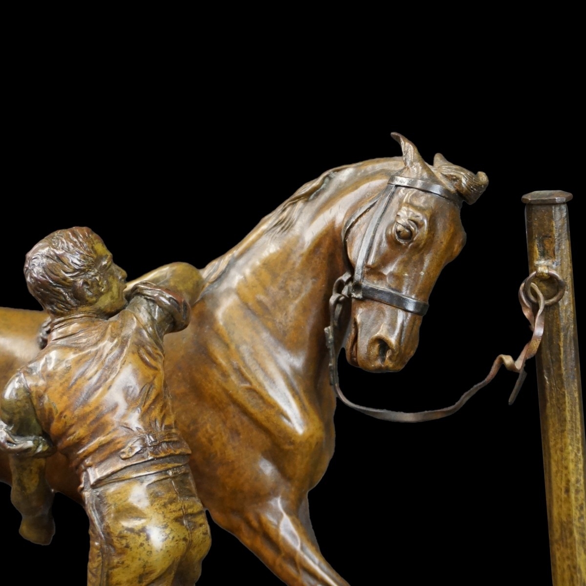 Carl Kauba | Horse Being Groomed | MutualArt