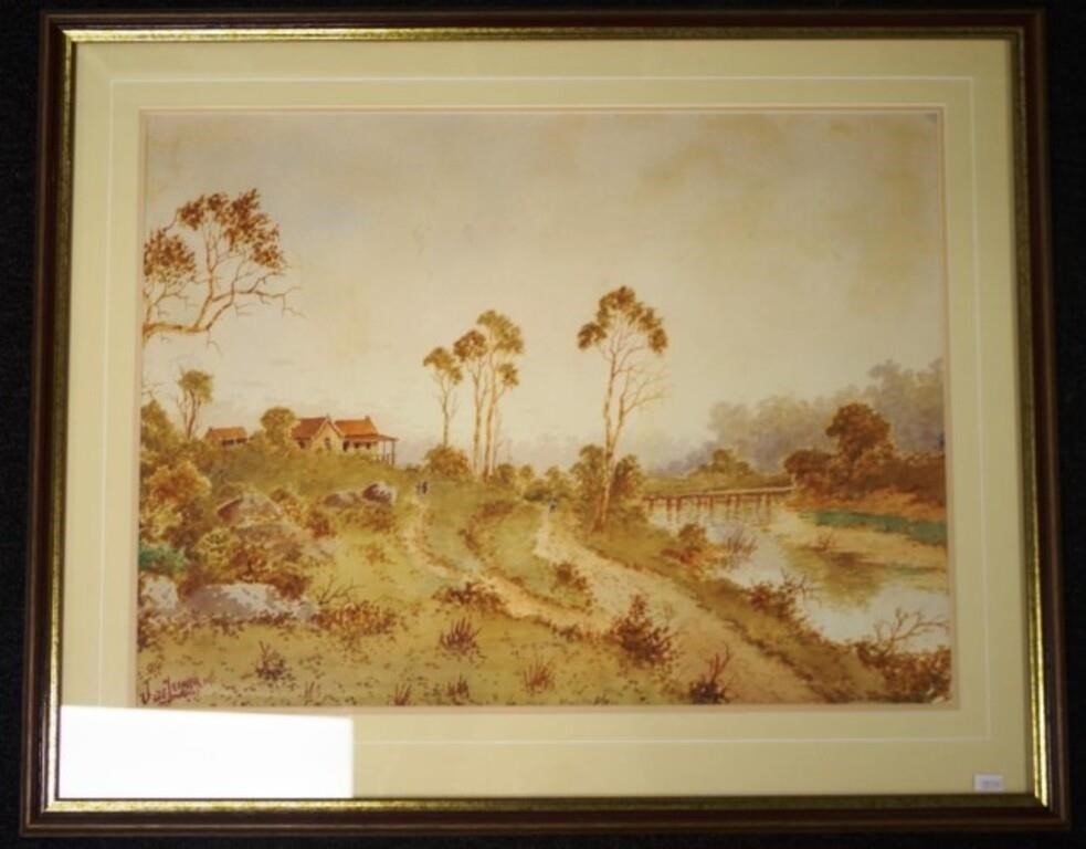 Jan de Leener | 'Homestead by the River' | MutualArt