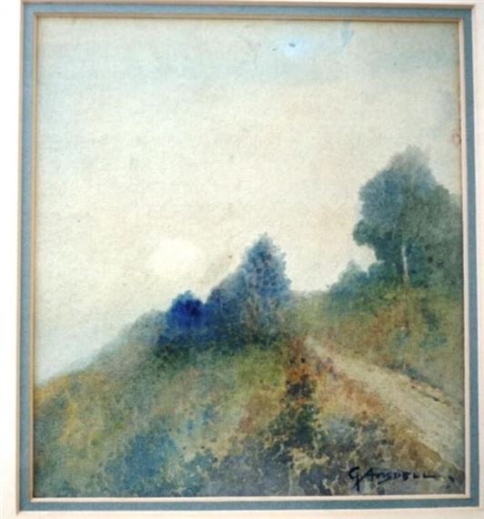 Gerald George Reginald Ansdell | The farm track (Circa 1960) | MutualArt