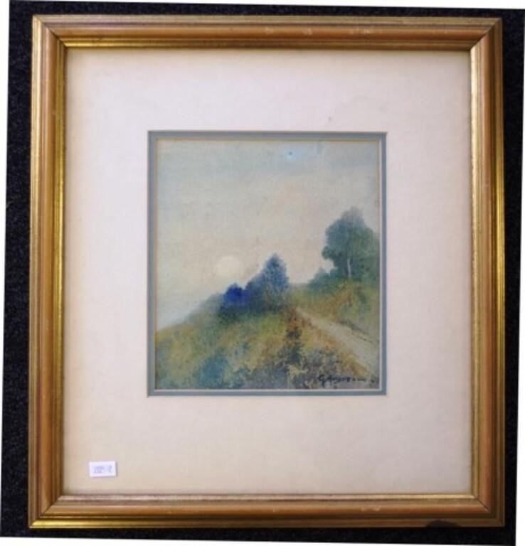 Gerald George Reginald Ansdell | The farm track (Circa 1960) | MutualArt