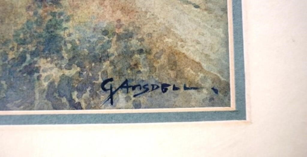 Gerald George Reginald Ansdell | The farm track (Circa 1960) | MutualArt