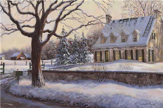 Audette Paquin | Paquin, Audette - Scéne d'hiver | MutualArt