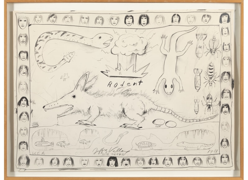 Jeffrey Vallance | Rodent (With Pretty Girl Border) (1981) | MutualArt