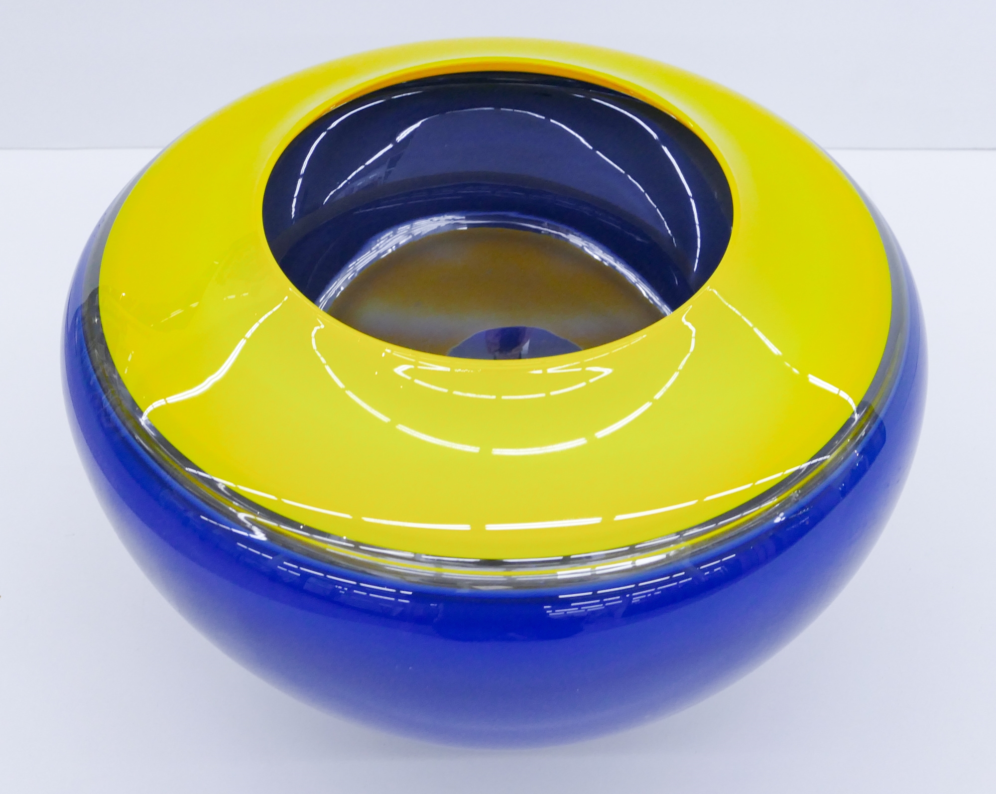 Sonja Blomdahl | Blue and Yellow Incalmo Vessel (1952) | MutualArt