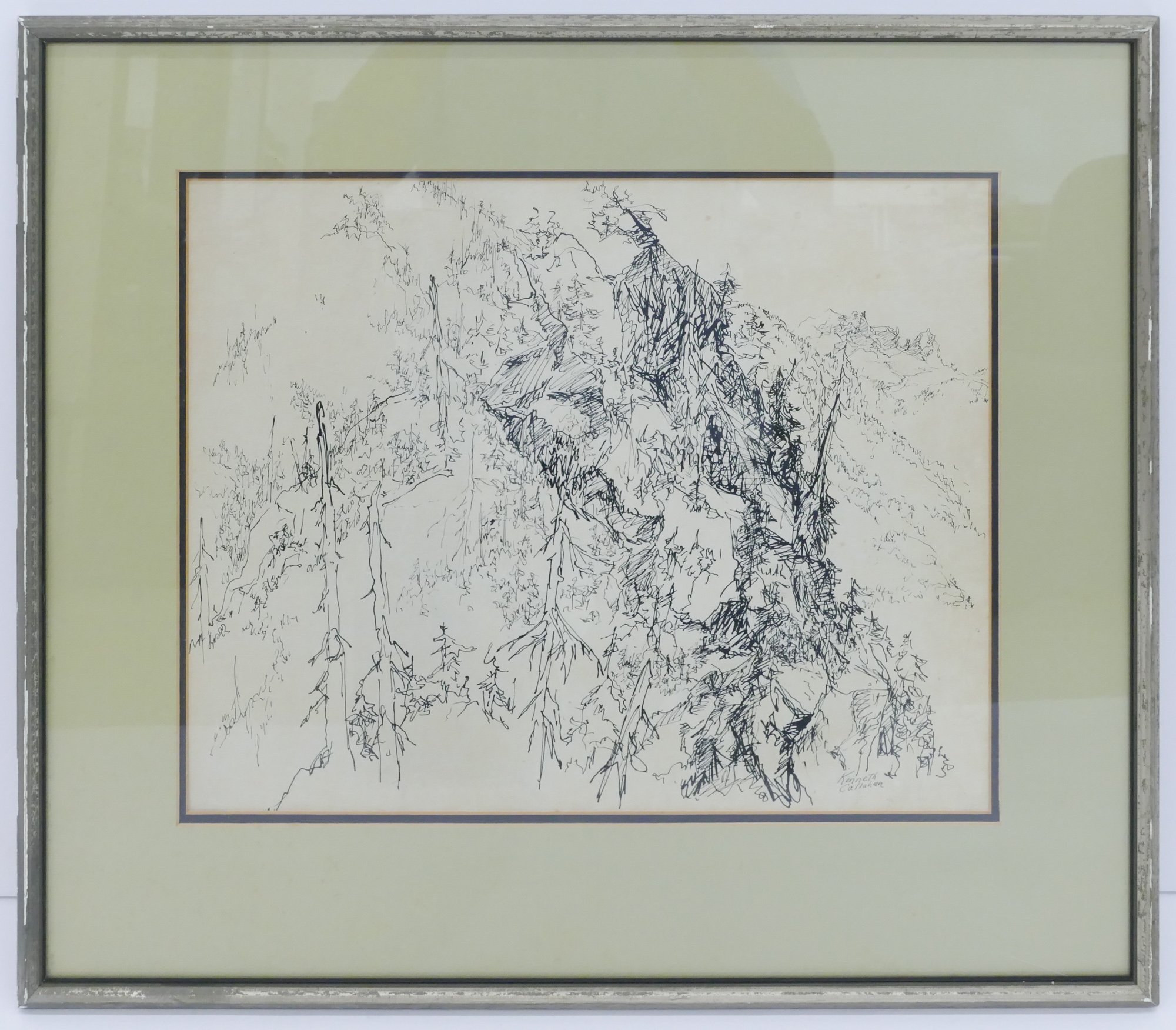 Kenneth Callahan | MOUNTAIN DRAWING | MutualArt