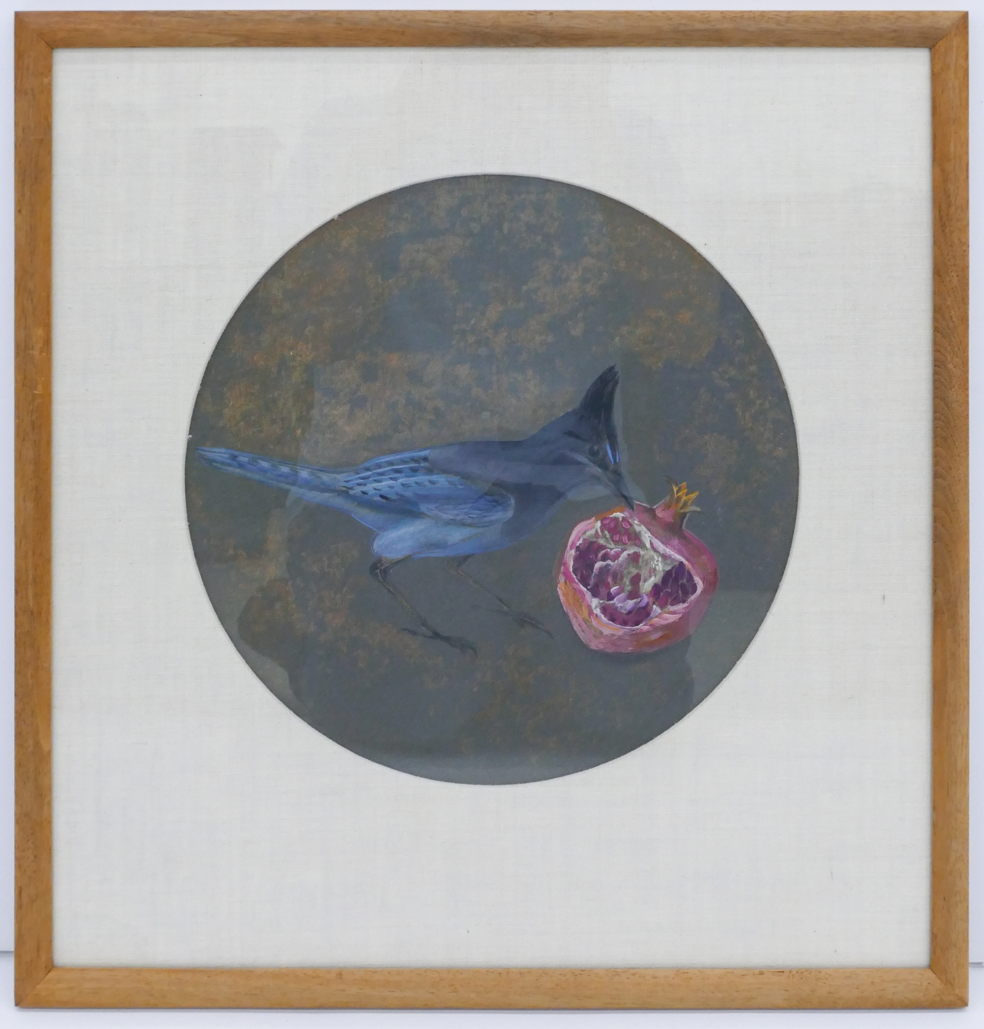 Morris Graves | HEN BLUE JAY WITH POMEGRANATE (1979) | MutualArt
