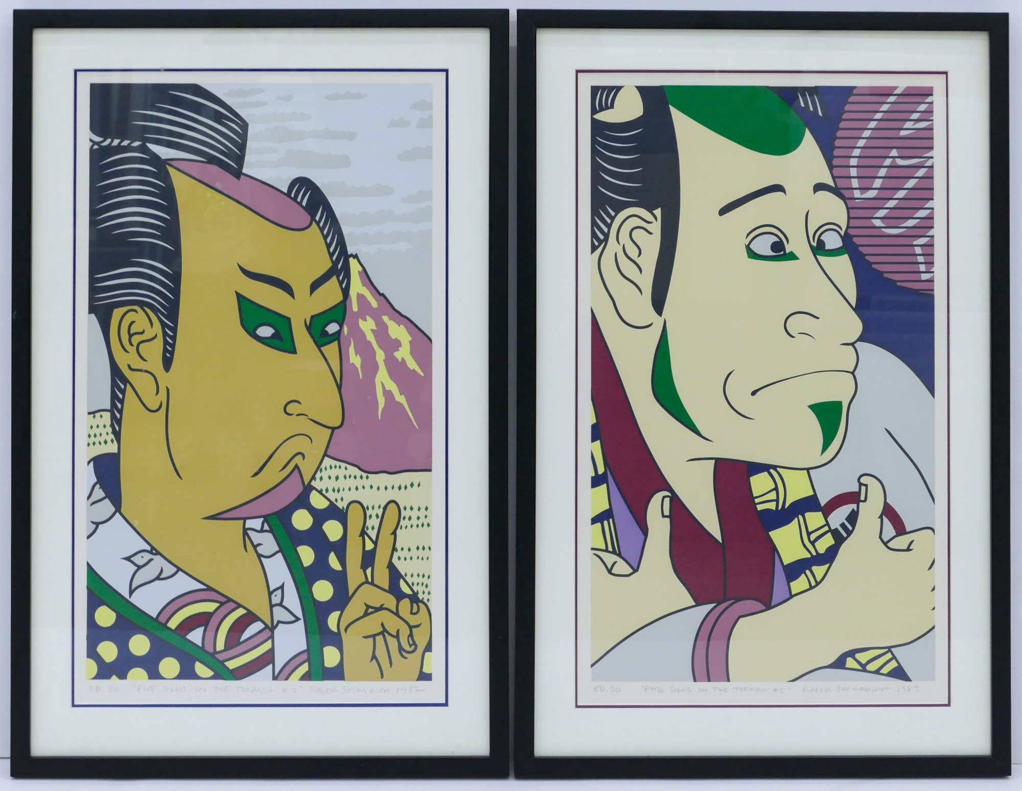Roger Shimomura | ''FIVE SIGNS ON THE TOKAIDO'' (1982) | MutualArt