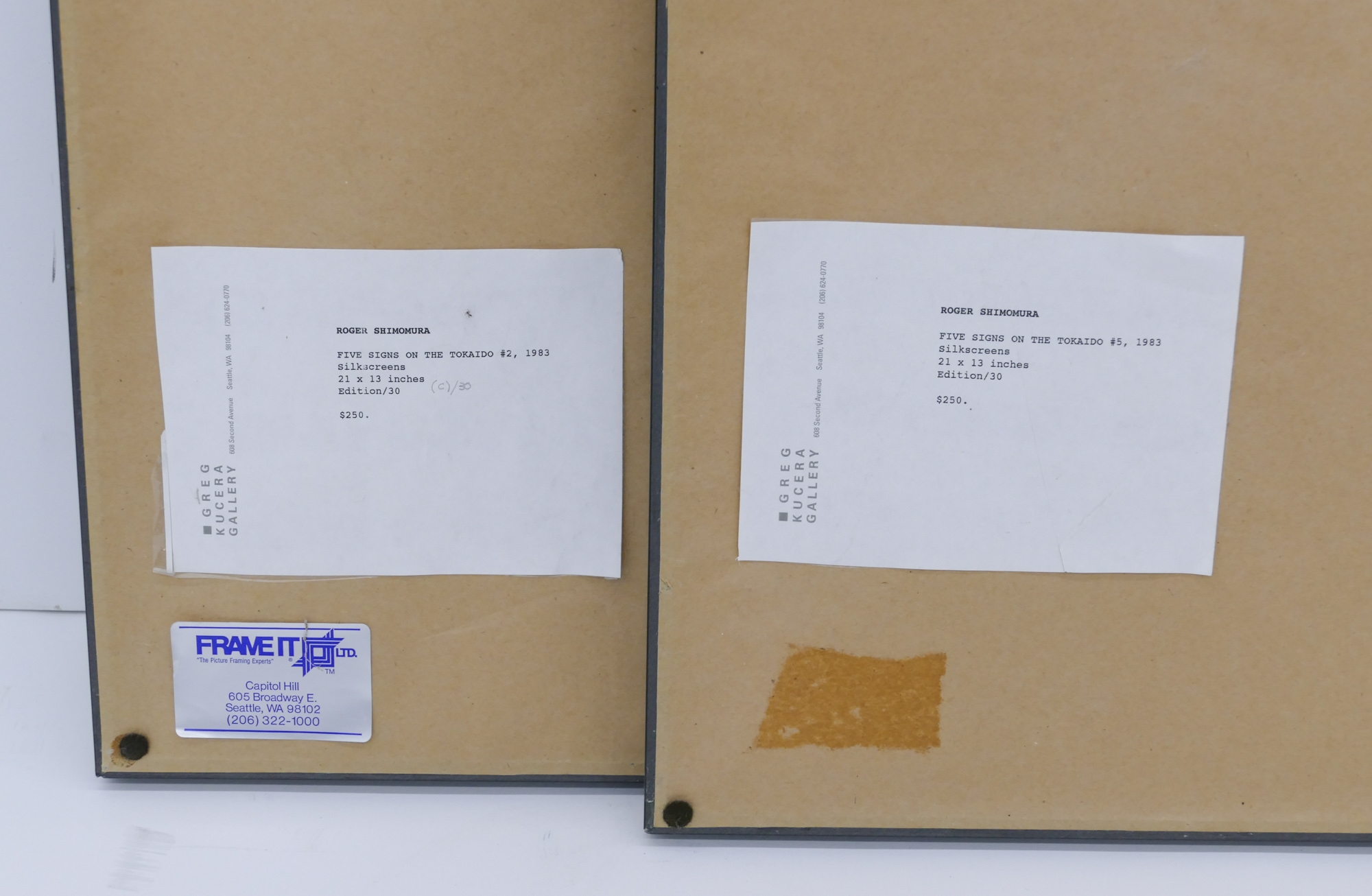 Roger Shimomura | ''FIVE SIGNS ON THE TOKAIDO'' (1982) | MutualArt