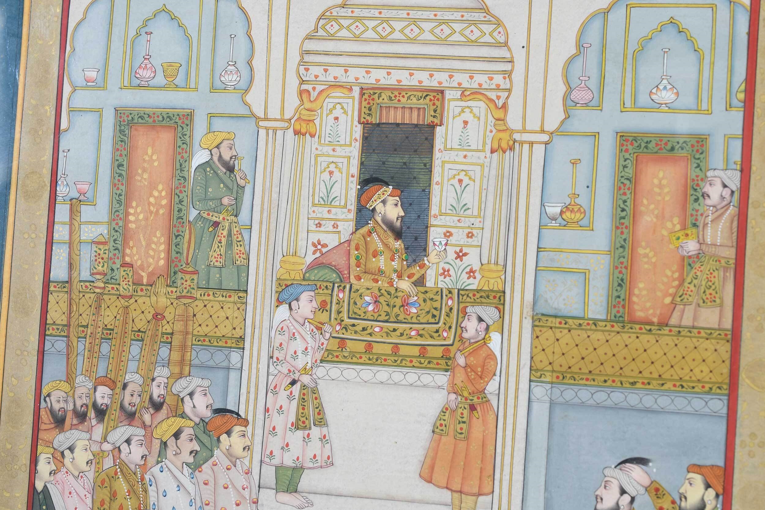 Indian School, 18th Century | Emperor Shah Jahan and Prince Aurangzeb ...