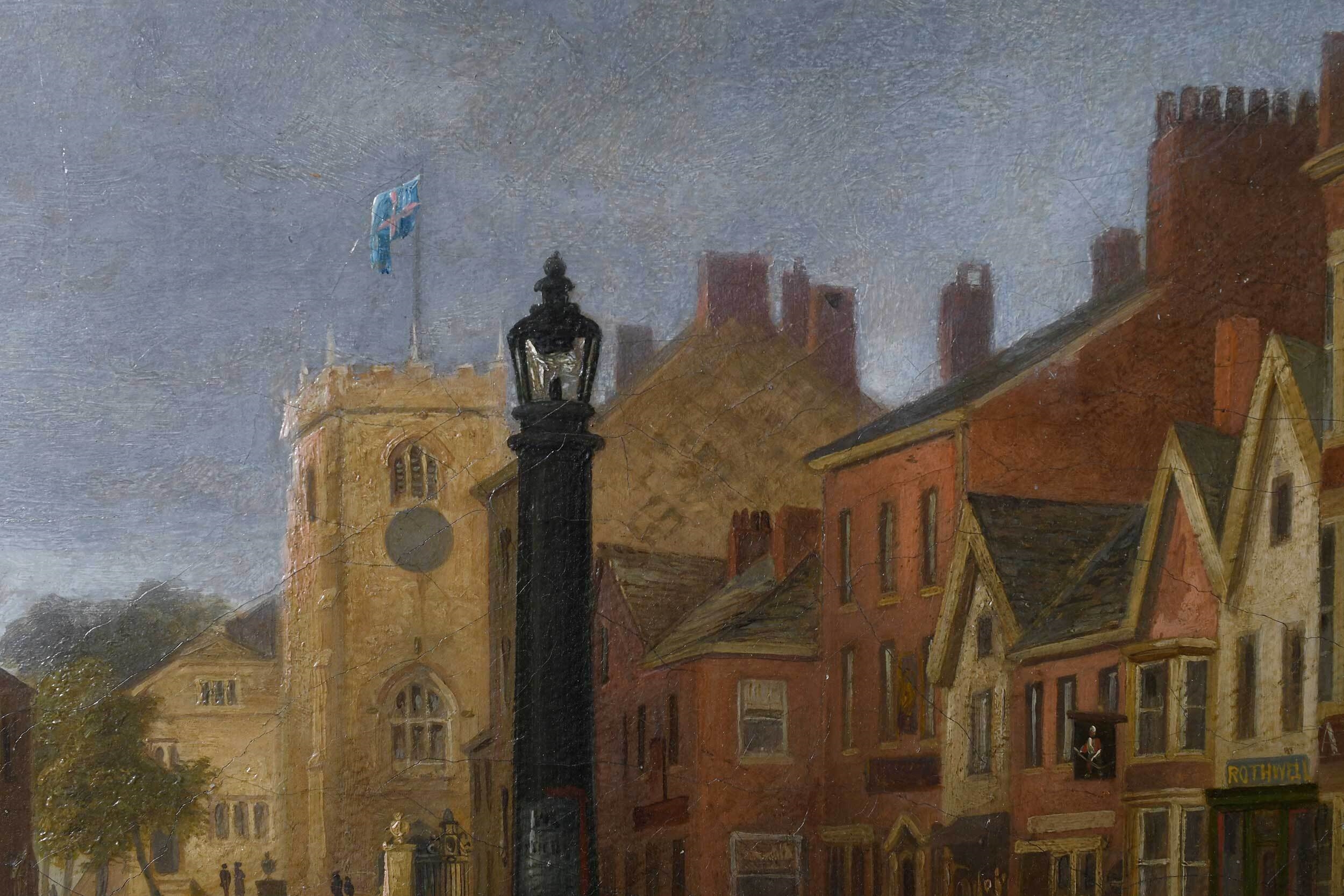 Selim Rothwell | Town square with a Busy Market | MutualArt