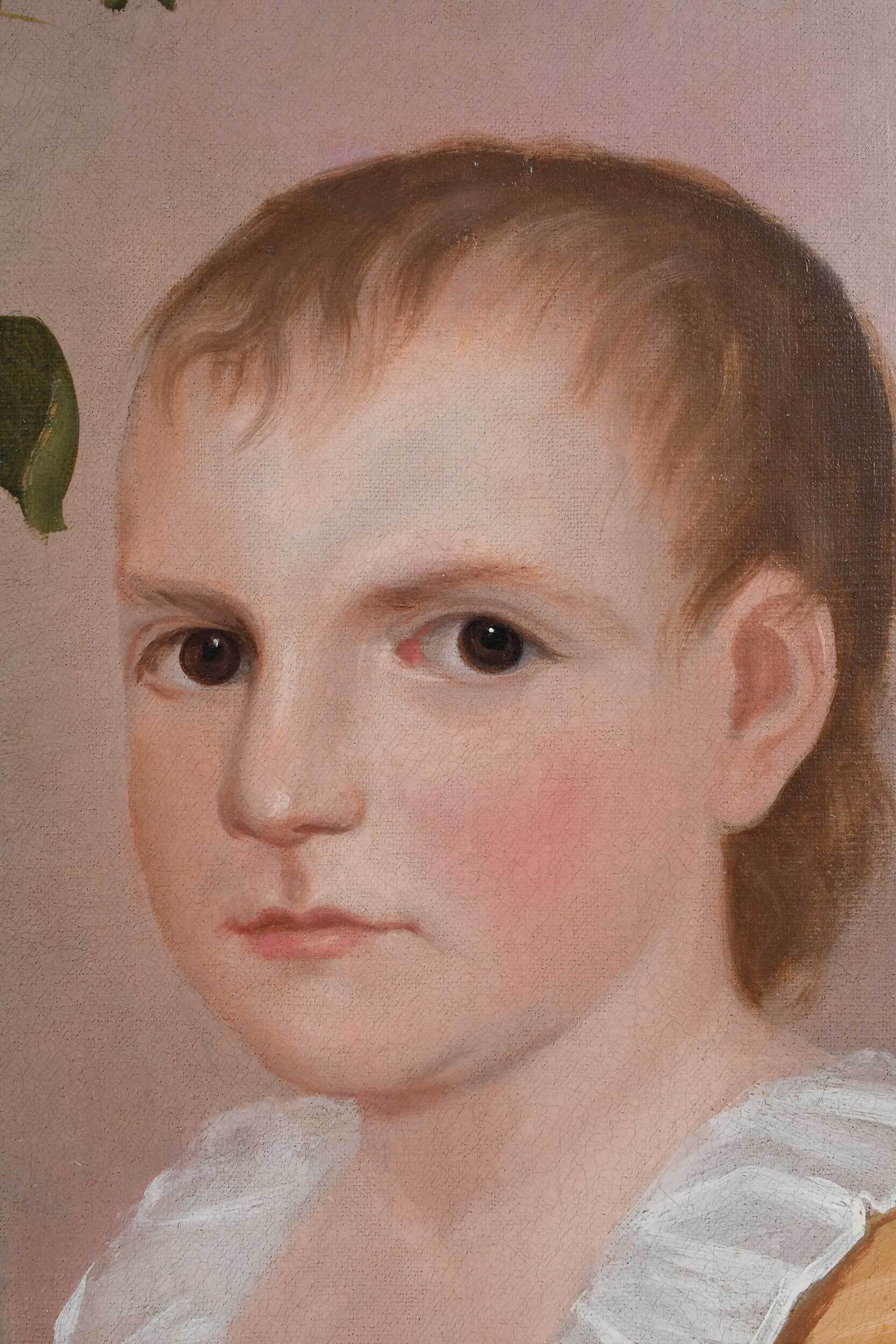 Joshua Johnson | Folk Art Portrait in the Manner of Joshua Johnson ...