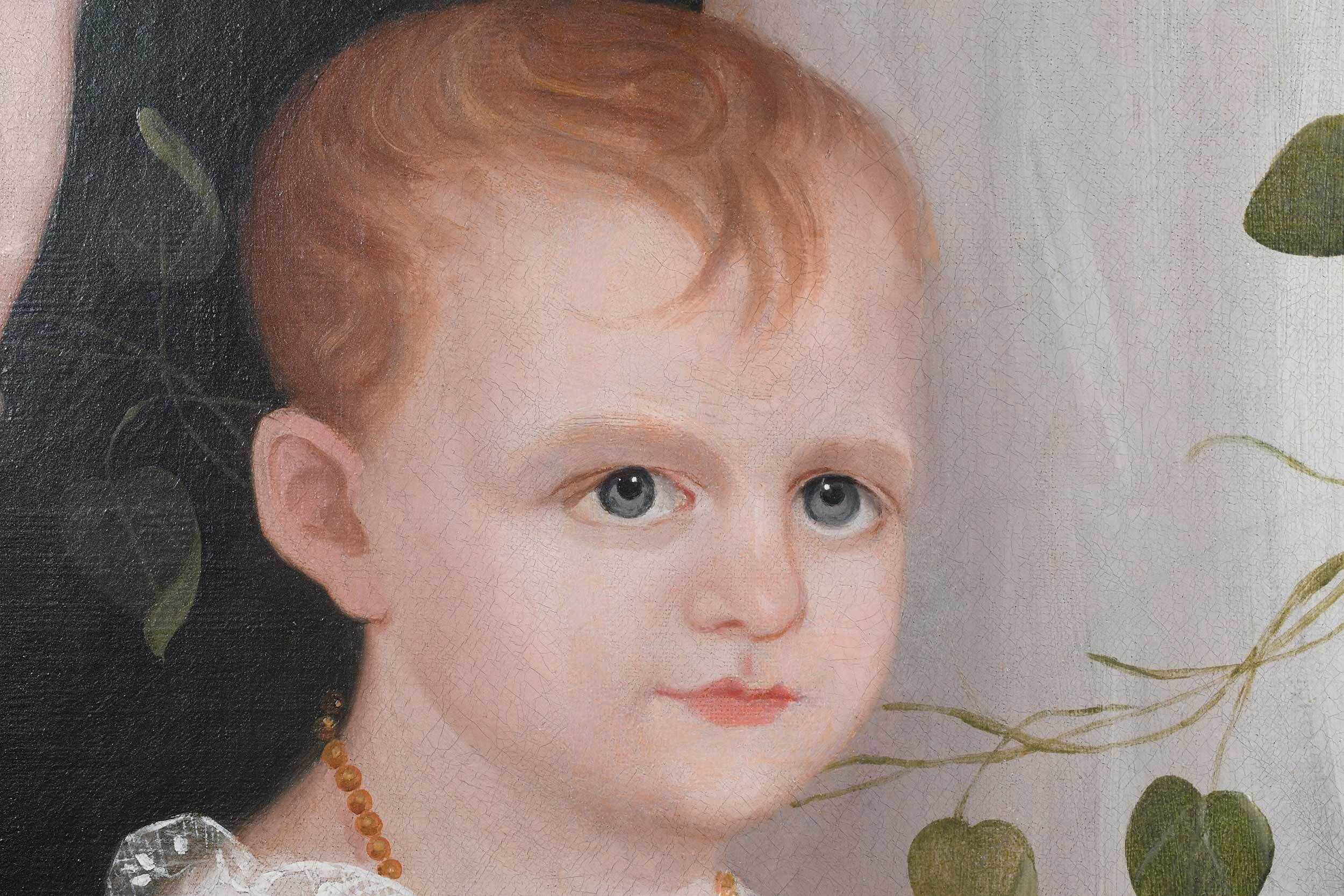 Joshua Johnson | Folk Art Portrait in the Manner of Joshua Johnson ...