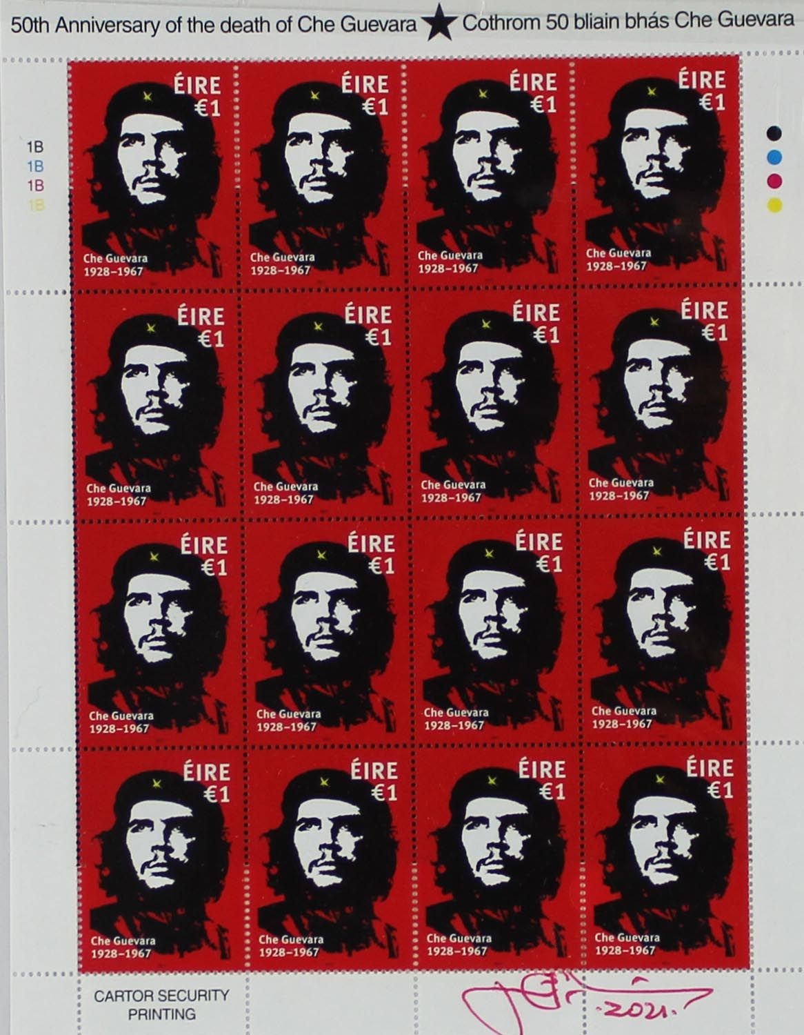 Jim Fitzpatrick | Che Guevara Stamps | MutualArt