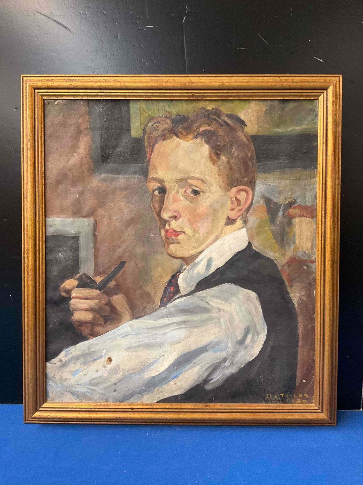 Charles A. Taylor | Self Portrait | MutualArt