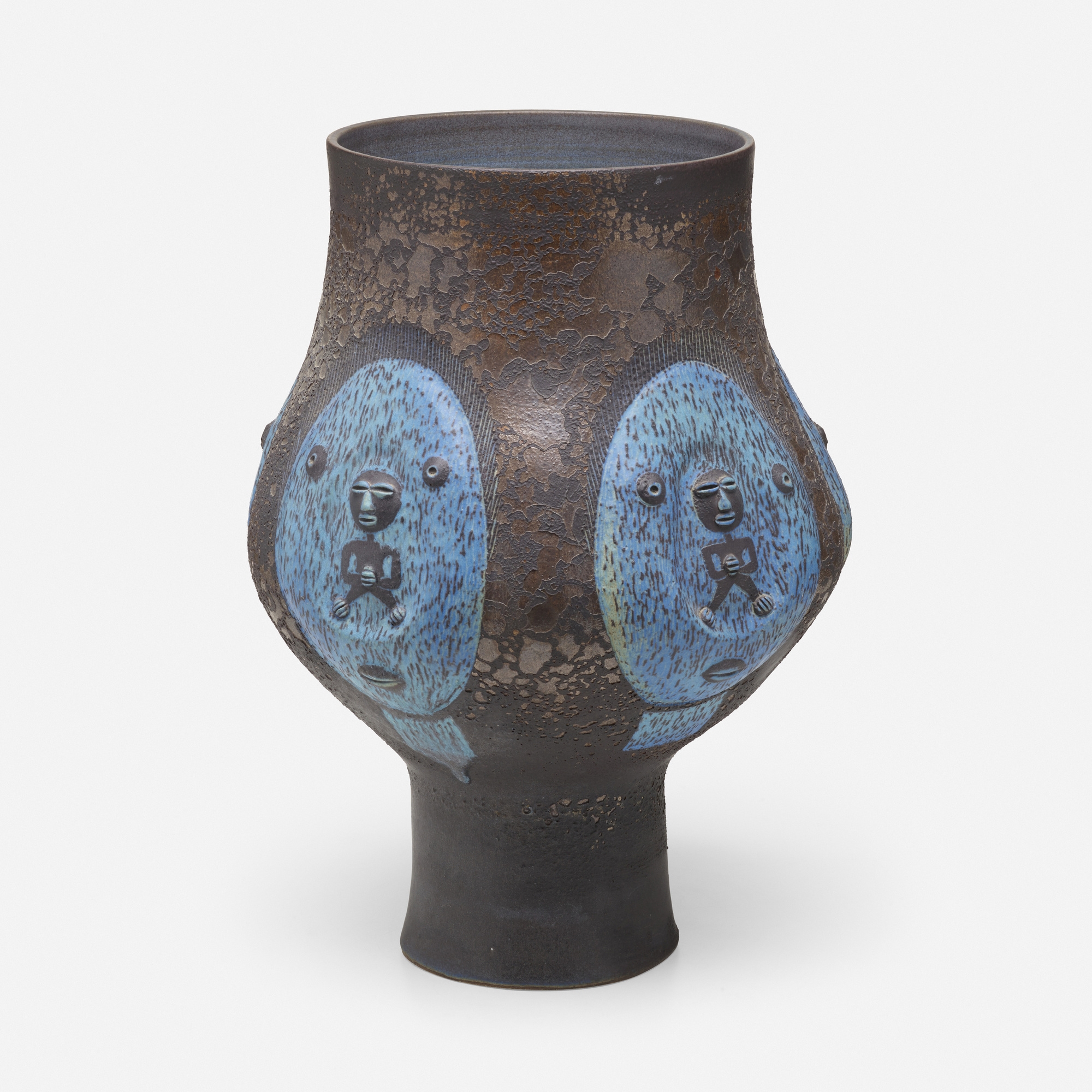 Edwin & Mary Scheier | Early and Monumental chalice form (1966) | MutualArt