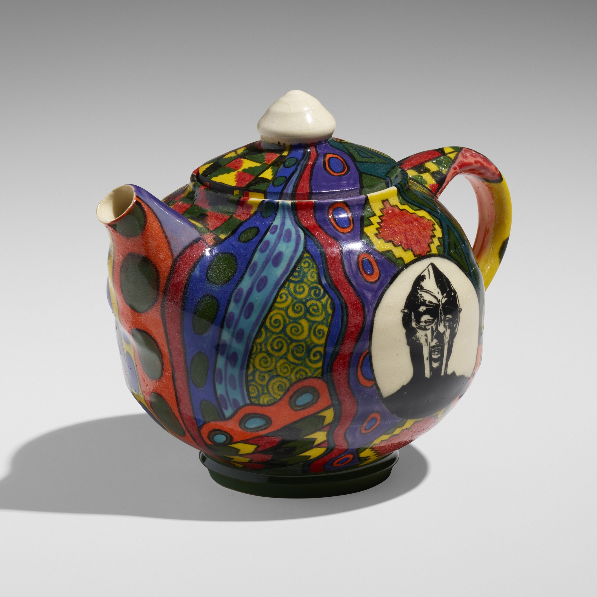 Roberto Lugo | MF Doom and Lil Wayne teapot (2022) | MutualArt