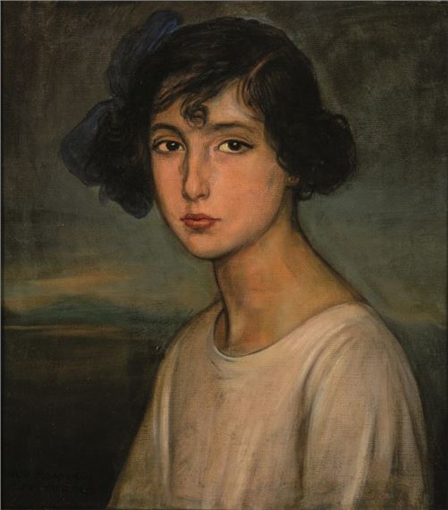 Julio Romero de Torres | Portrait of Joaquina Marquez Rodriguez | MutualArt
