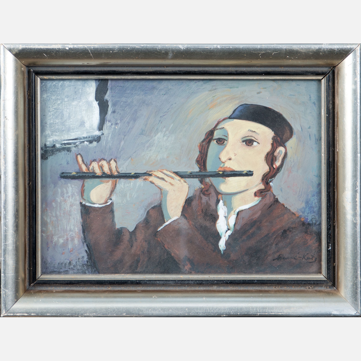 Emmanuel Mané-Katz | Jewish flute player | MutualArt