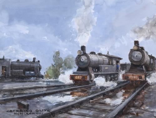 Ceferino Olivé | TRAINS (1988) | MutualArt