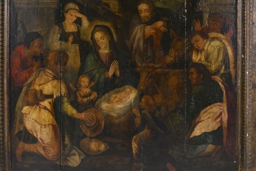 Flemish School, 16th Century | WORSHIP OF THE SHEPHERDS | MutualArt
