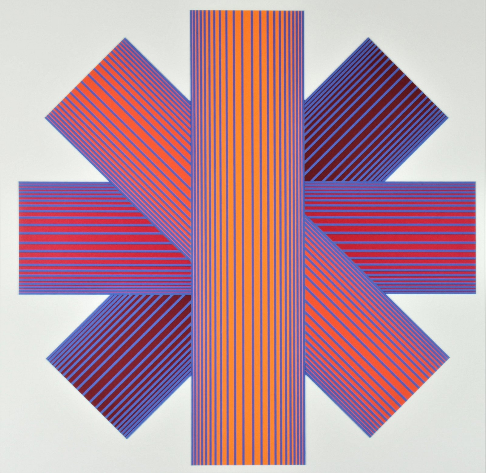 Richard Joseph Anuszkiewicz | Op Art Star (1991) | MutualArt