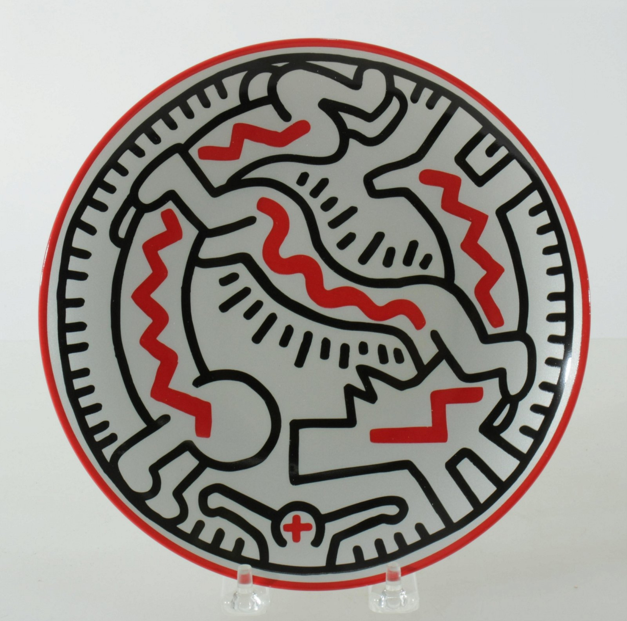 Keith Haring | SET OF FOUR PLATES | MutualArt